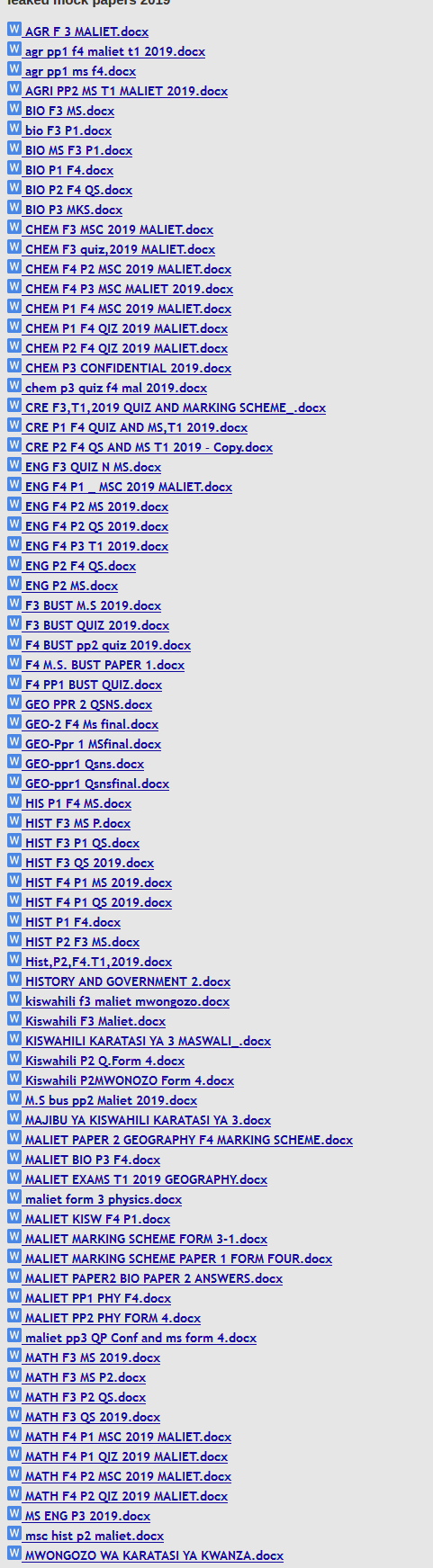 kcse mock papers pdf 2019 – KCSE ONLINE